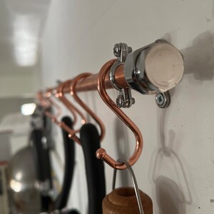 Hanging Copper Clothes Rail Clothes Rack Hanging Rail - Etsy
