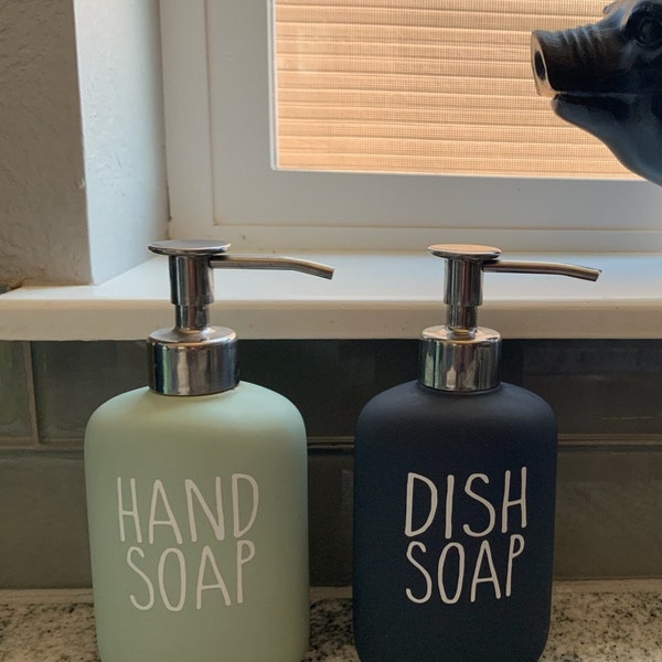 Hand Soap Dish Soap Labels - Vinyl Decal Sticker Cute Kitchen - Etsy