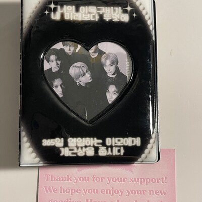 Black Mini Kpop Photocard Binder, Mini Collect Book, Cute Gifts, Korean ...