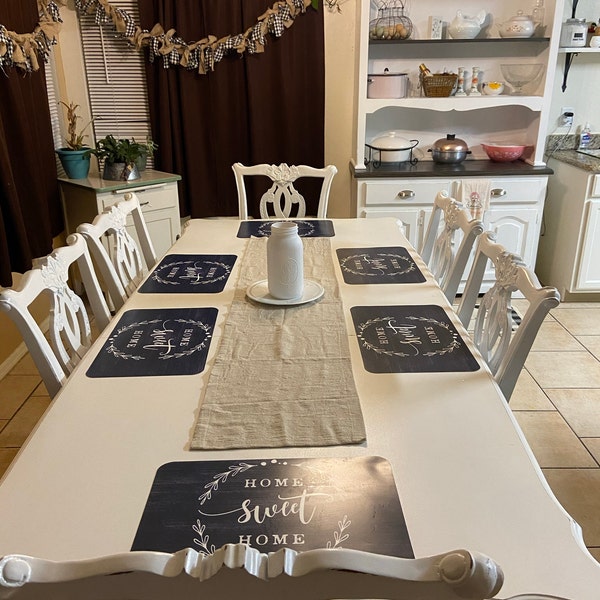 Drop Cloth Table Runner,neutral Table Runner,tan Table Runner ...