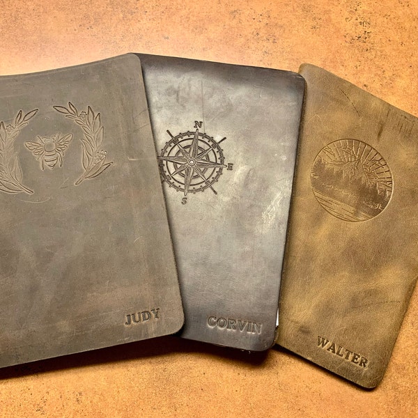 Large Leather Journal A5 Personalized, Refillable 6x8 A5 Leather ...