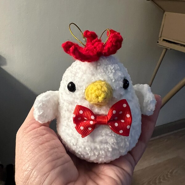 Chicken Crochet Pattern, Chicken Amigurumi Pattern, No Sew Crochet ...