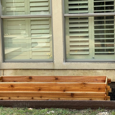 B-STOCK Cedar Raised Garden Bed Kit 3 Tier Pyramid 1x3 2x3 3x3 ...