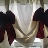 Dark Burgundy Velvet Wired Bow - Handmade Bow - Outdoor Bow - Christmas ...