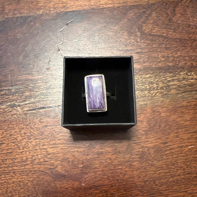 Peruvian Opalina Sterling Silver Ring, Size 7.5, Opalized Chrysocolla ...