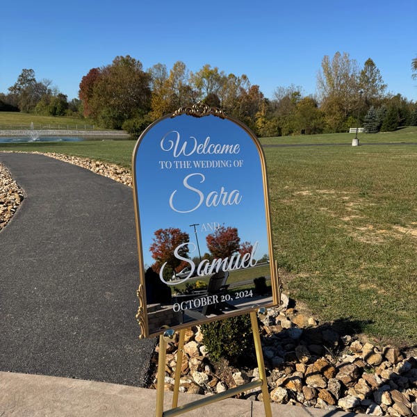 Wedding Welcome Sign Decal, Event Welcome Sign Decal, Vinyl Window ...