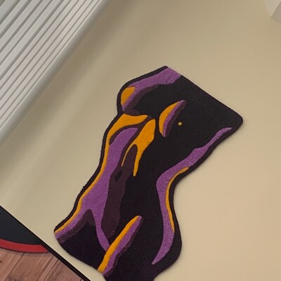 Thermal Body Woman Tufted Rug / Fluffy & Decorative, Handmade Tuft Rug ...