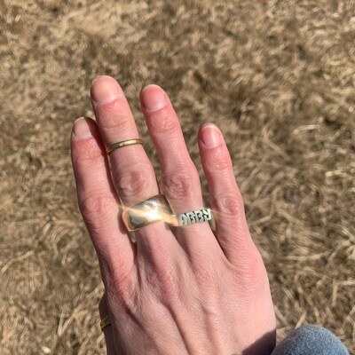 Organic Bronze Ring ARCADIAN Textured Bronze Ring Men's - Etsy