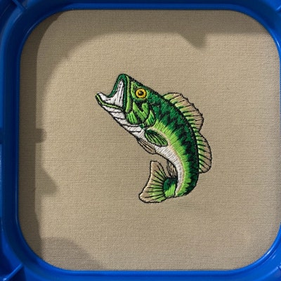 Bass Embroidery Design. Machine Embroidery Design. Fishing Embroidery ...