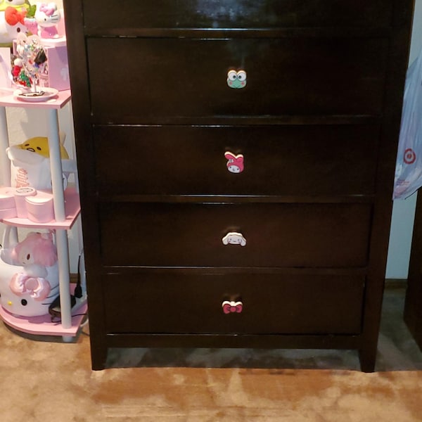 HELLO KITTY Themed Drawer Knobs/handles for Nurseries, Kid's Rooms ...