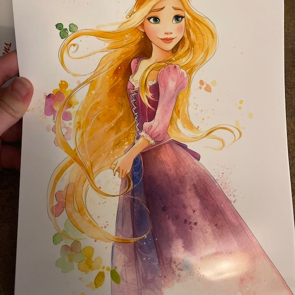 Set of 8 Princess Prints, Fairy Tale Castle, Girl Room Decor, Baby Girl ...