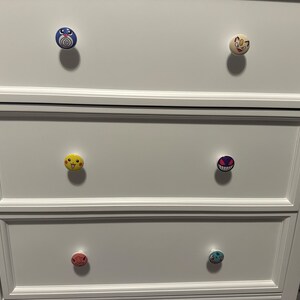 Superhero Action Words Ceramic Knobs / Bedroom Dresser Knob / Nursery ...