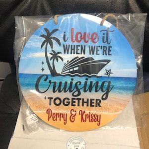 Cruise Ship Sign, Cruise Ship Personalized Door Sign, Cruise Trip Sign ...