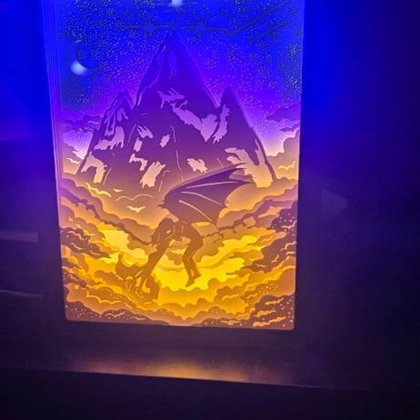 The Legend of Zelda Inspired Shadow Box 3D LED Light Box - Diorama - A ...