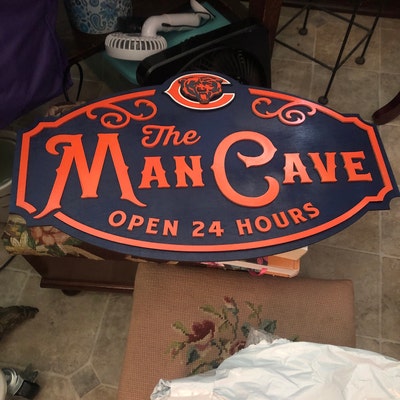 Chicago Bears Man Cave Sign - Etsy