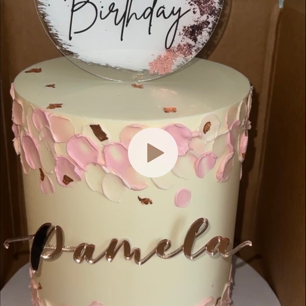 Custom Name Cake Plaque Custom Name Cake Plate, Smash Cake, Happy ...