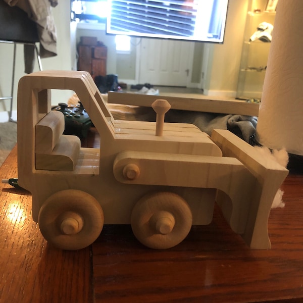 Wood Bulldozer Construction Toy - Etsy