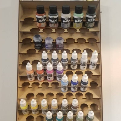 Wall Mounted Hobby Paint Storage Rack Vertical - Etsy