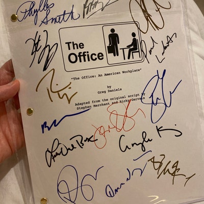 The Office TV Pilot Signed Script Autograph Screenplay Steve Carell ...