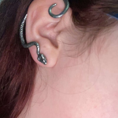 SINGLE Snake Cuff Earring, Snake Cuff Earring, Gothic Earring, Gothic ...