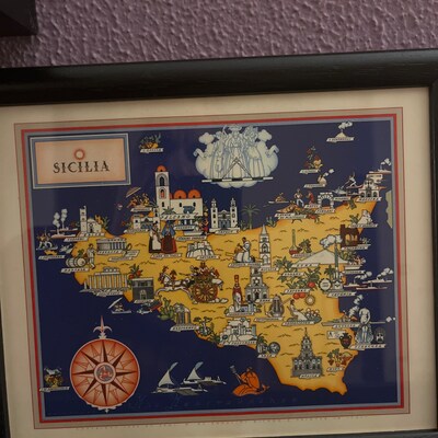 Vintage Map Key West, Key West Pictorial Map, Vintage Map Print, Old ...