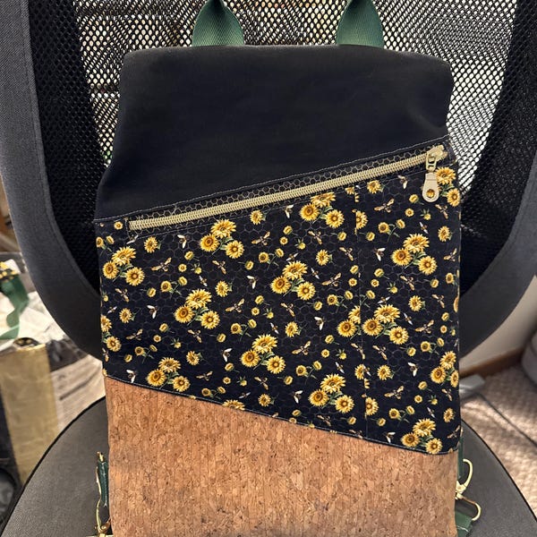 PDF Pattern Download | "april" Slim Backpack / Sling Bag | Front Zipper ...