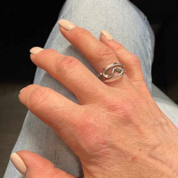 Energy Ring™ Two Turn Vortex Energy Ring ™ in 12 Gauge Sterling Silver ...