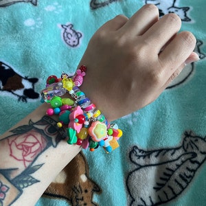 Colorful Clutter Necklace - Etsy