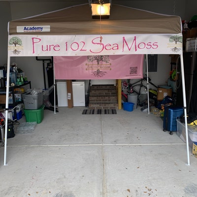 TWO Personalized Tent Banners Front 1x9 and Back 3x8 Signs - Etsy