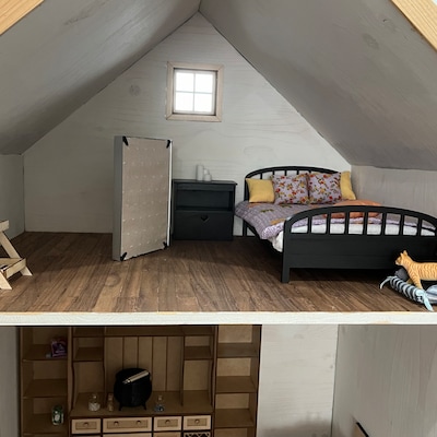 Very Large Roombox 2 Walls 1:6 Doll Corner Dollhouse Room, Room for ...