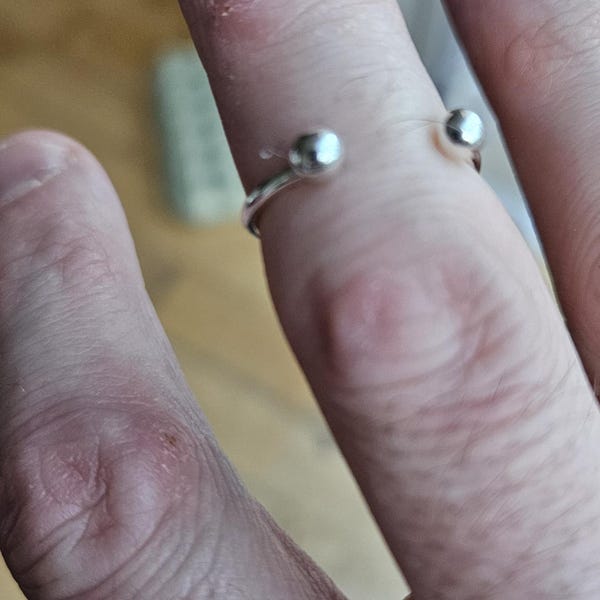 Midi Silver Mother and Child son or Daughter Infinity Ring,mama and ...