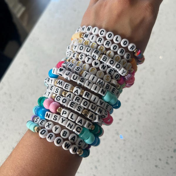 READY TO SHIP!! 10 Random Coldplay Bracelets Handmade **fast Shipping ...