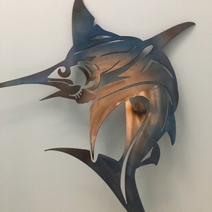 Metal Tribal Marlin Fish Sign - Etsy