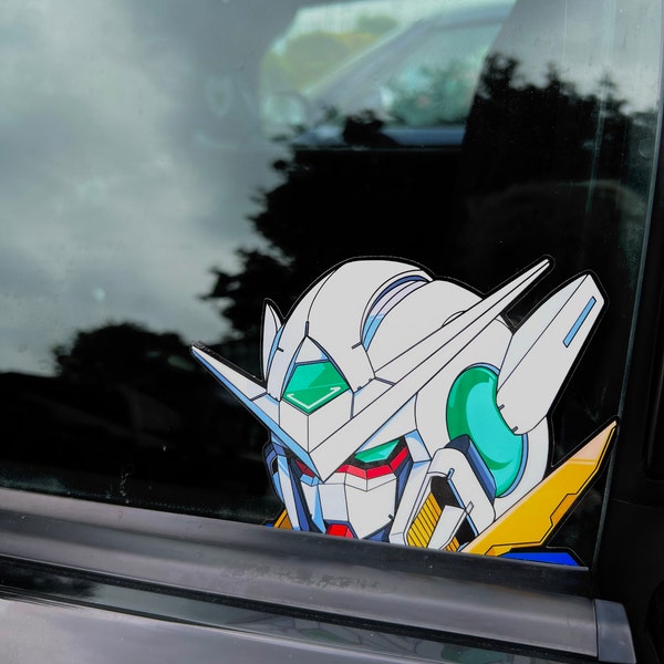 Gundam Exia Peeker Sticker - Etsy