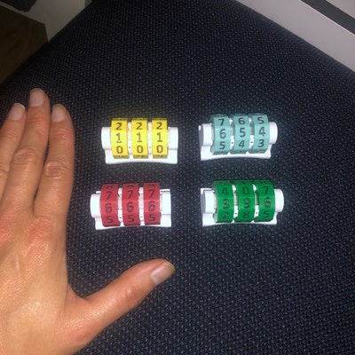 Compact Point Counter 3 Wheels for Board Games, Role Playing Games ...