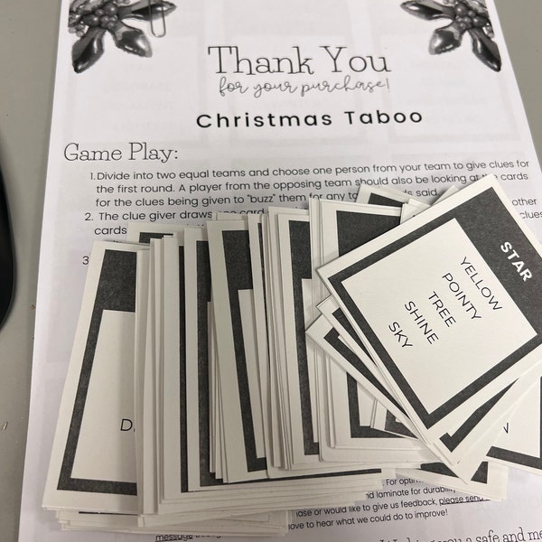 Chain Reaction Game Holiday Edition | Printable Game | Christmas Game ...