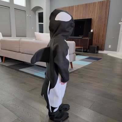 Orca Fleece Toddler Costume, Fleece Killer Whale Costume, Toddler ...