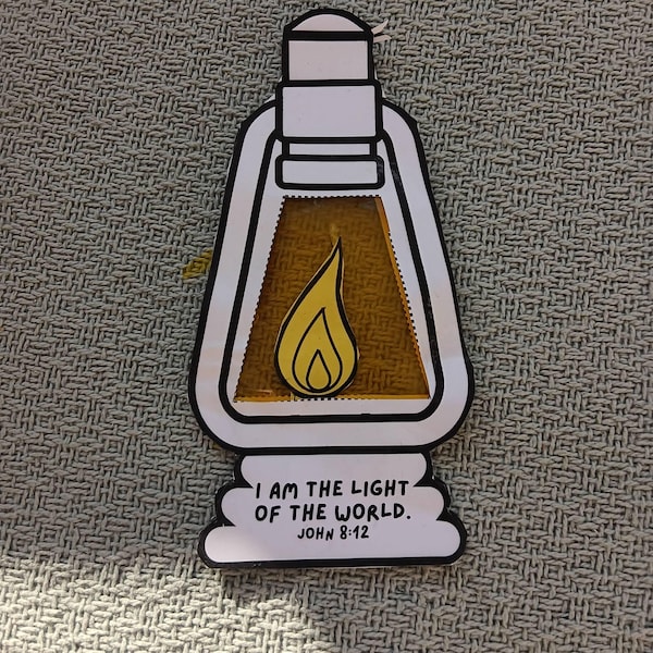 I Am the Light of the World Lantern Craft, Bible Story Activity, John 8 ...
