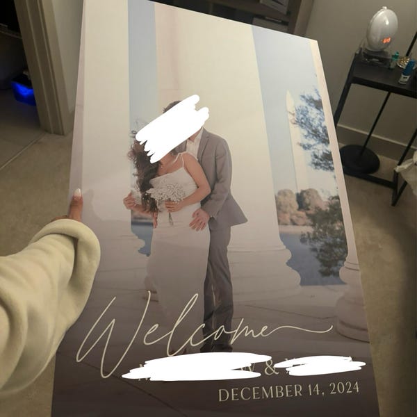 Arched Foam Board Birthday Sign With Photo Personalized Customizable ...