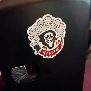 Chillin' & Killin' Scream Ghostface Halloween Horror Movie Sticker - Etsy