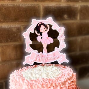 Pink and Purple Cake Topper With Shaker Personalized - Etsy