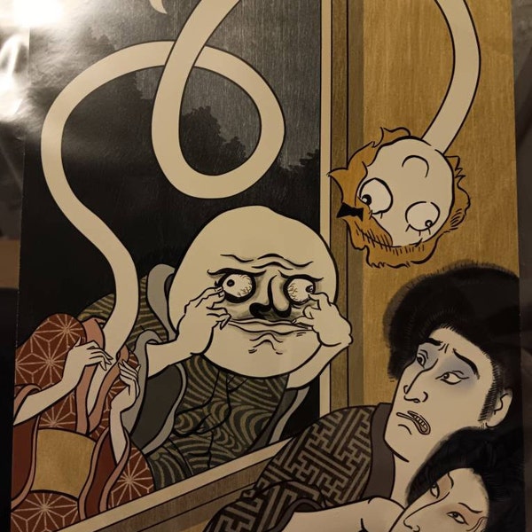 Rage Face Yokai - Ukiyo-e Style Meme Fine Art Print - Official ...