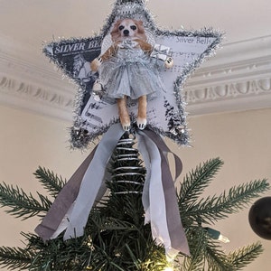 Johanna Parker Batty BAT HALLOWEEN Tree Topper Glitter & Glammed up 6 ...