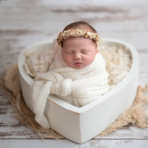 WOODEN HEART BOWL Country White, Heart Props, Heart Bowl, Newborn and ...