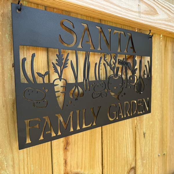 Custom Hanging Vegetable Garden Sign - Etsy