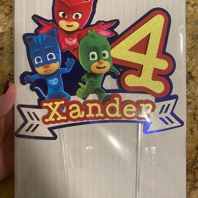 PJ Masks Cake Topper - Etsy