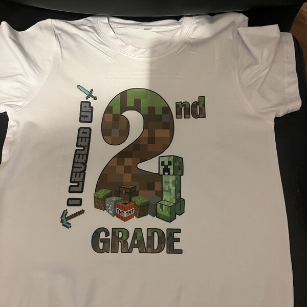 Minecraft Birthday Shirt - 9 - Etsy
