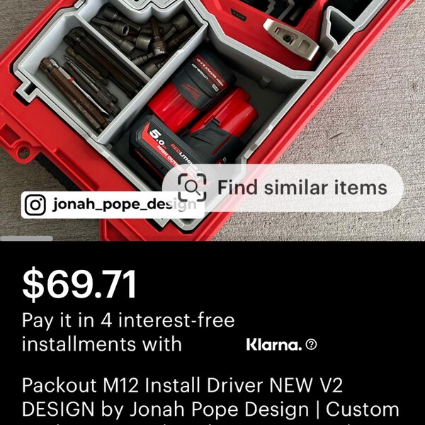 Milwaukee Packout Compact Tool Box M18 Battery Rack UPPER Insert - Etsy