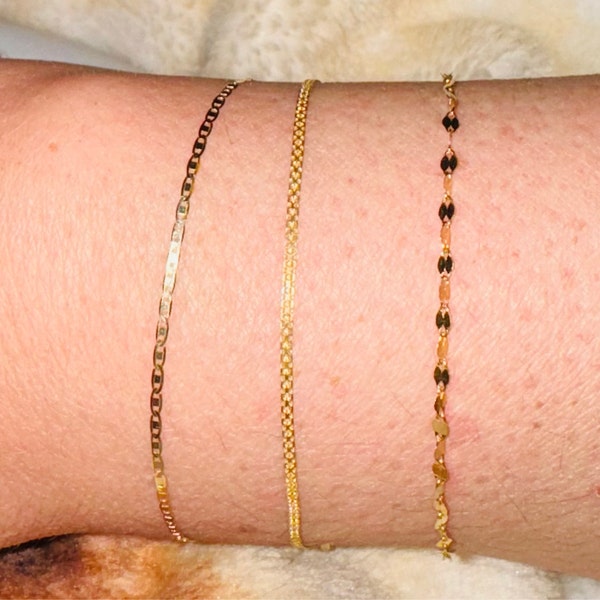 14K WHITE GOLD ANKLET 2.0MM Wide Double Curb Link 10 Inch Spring Ring ...