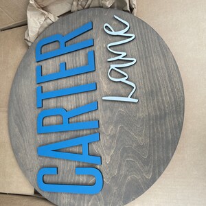 Round Nursery Name Sign Custom Name Sign Baby Shower Gift - Etsy